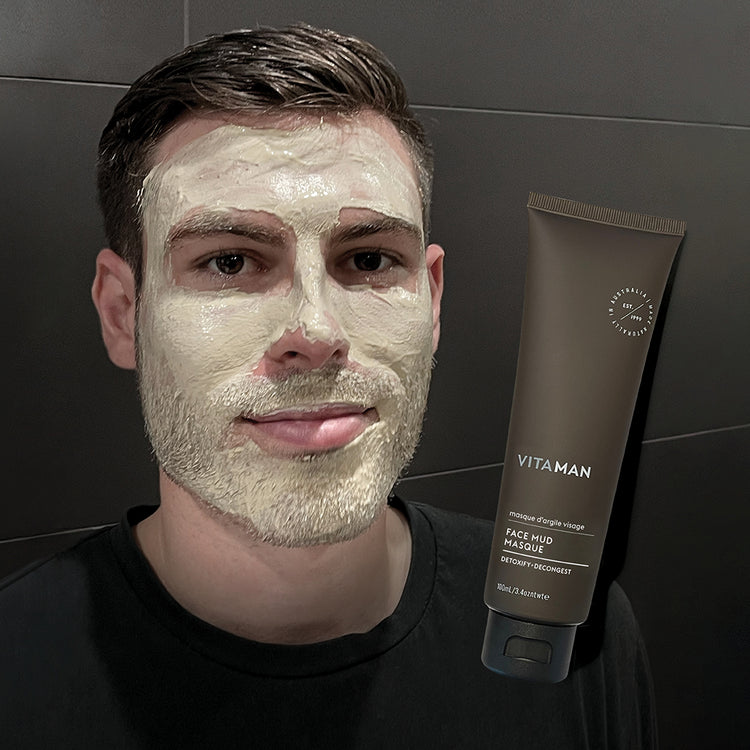 VITAMAN Face Mud Masque 100ml - natural mineral masque for pimples and ...