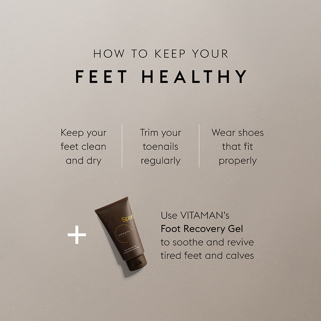 VITAMAN Foot Recover Gel 100ml - natural, antibacaterial soothing gel ...