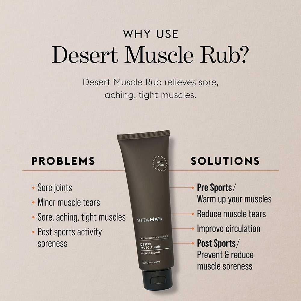 VITAMAN Desert Muscle Rub 100ml - pre and post muscle treatment ...