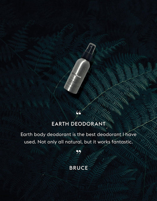 VITAMAN Body Spray Earth 100ml - natural, aluminium free deodorant with ...