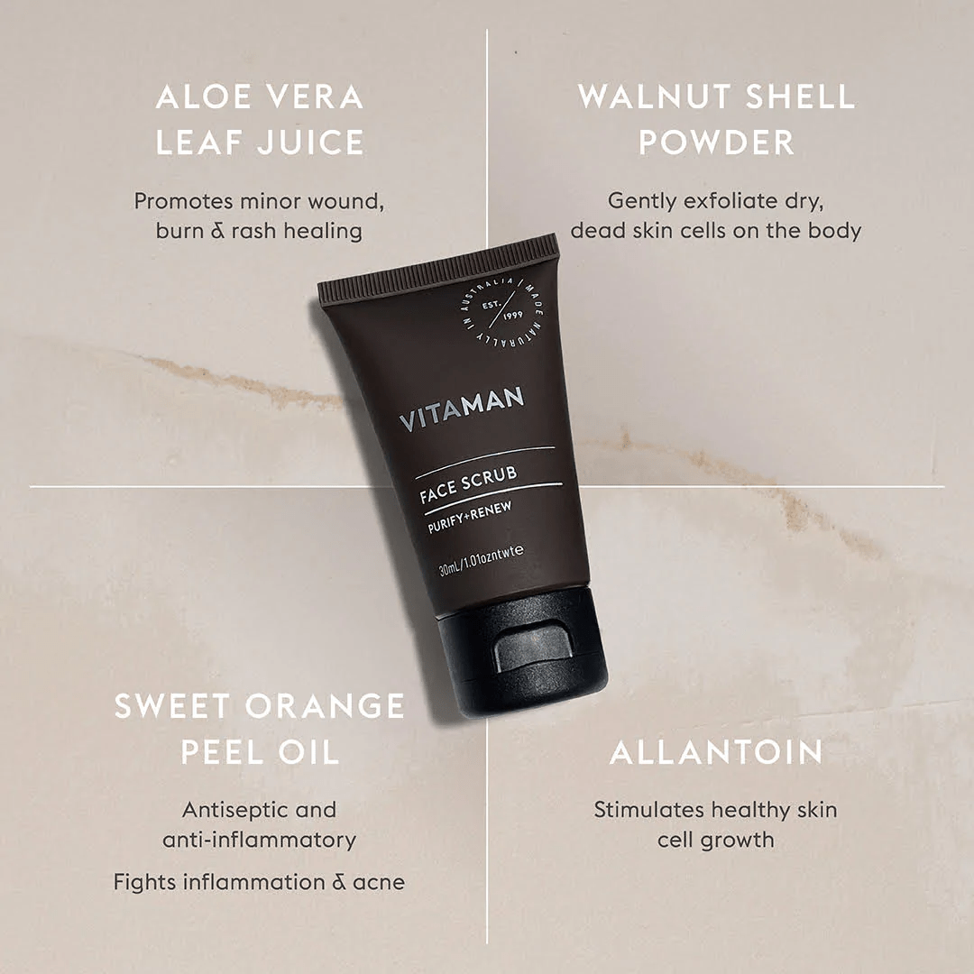 Best Natural Essential Daily Skincare Routine For Men | VITAMAN USA